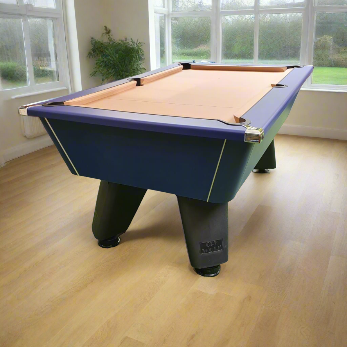 Cry Wolf Slate Pool Table - Midnight Blue - 6ft & 7ft – Deluxe Games Room